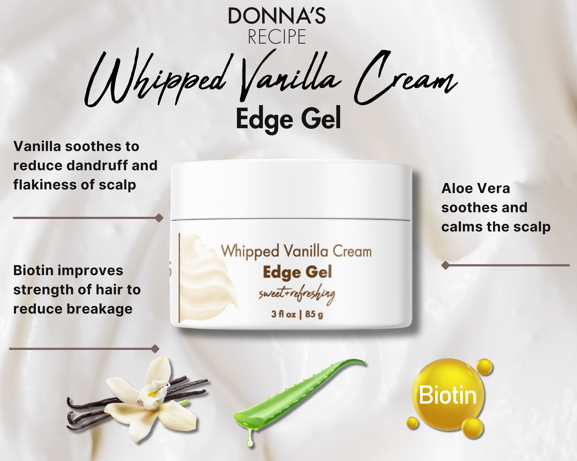 Edge Gel - Whipped Vanilla Cream – Donna's Recipe